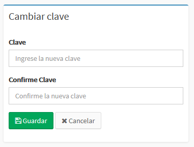 Cambiar Clave